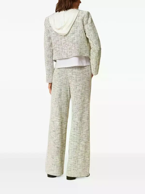 TWINSET Tweed-effect Drawstring Trousers