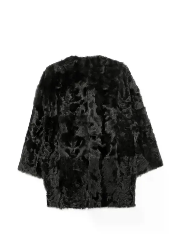 LISKA Textured Fur-finish Jacket
