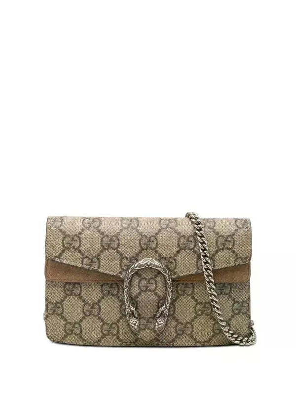 Gucci 2000-2015 Mini Gg Supreme Dionysus Crossbody Bag - Neutrals