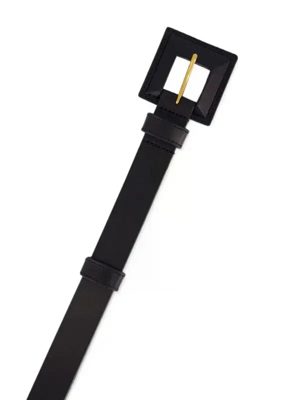 Saint Laurent Square-buckle Leather Belt