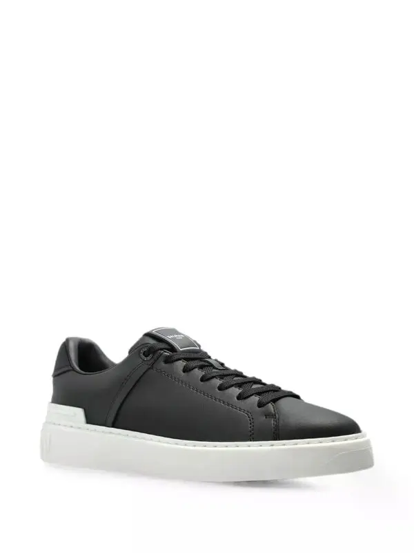Balmain B-court Smooth Leather Trainers