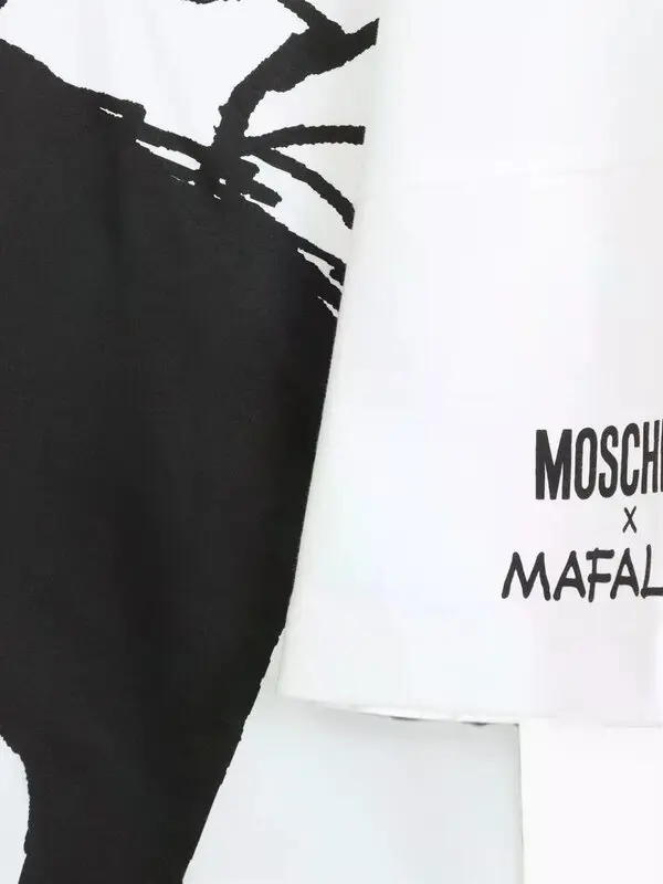 Moschino Mafalda Print T-shirt Mini Dress - White