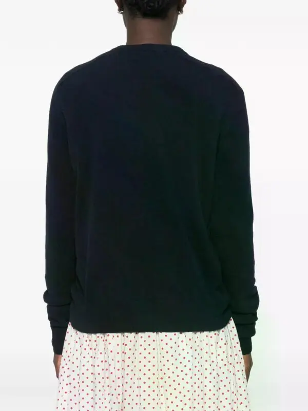 N°21 Crystal-embellished Raglan-sleeve Sweater