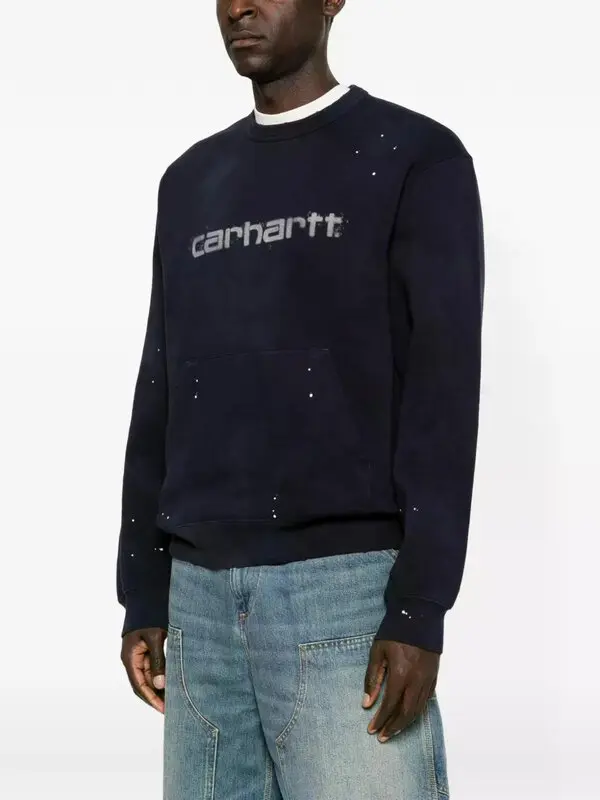Carhartt Work In Progress Painter Logo Print Sweatshirt