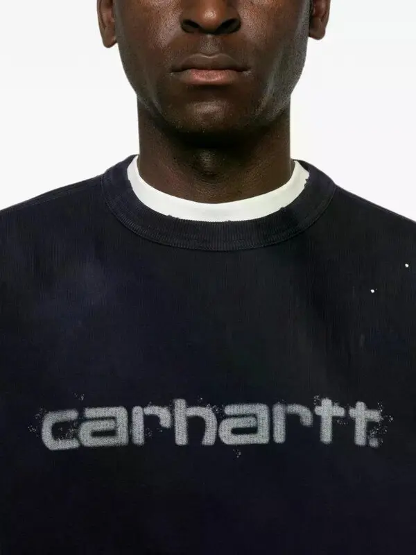 Carhartt Work In Progress Painter Logo Print Sweatshirt