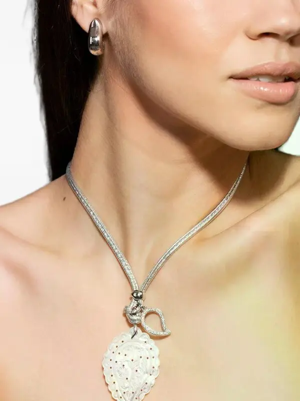 Tamara Comolli India Mother Of Pearl Pendant - Silver