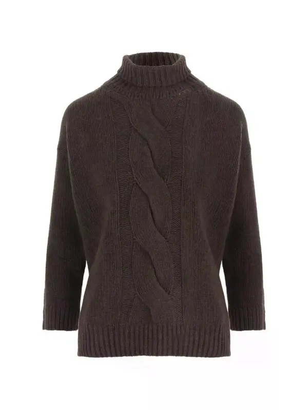 Bruno Manetti Cable Knit Turtleneck Sweater