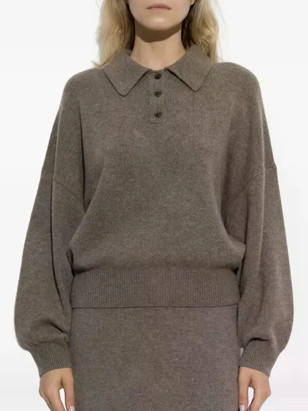 LISA YANG Etta Cashmere Polo Shirt