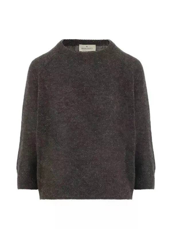 Bruno Manetti Sequin-embellished Crew Neck Sweater