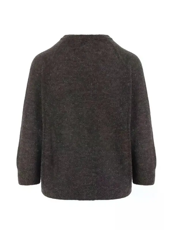 Bruno Manetti Sequin-embellished Crew Neck Sweater