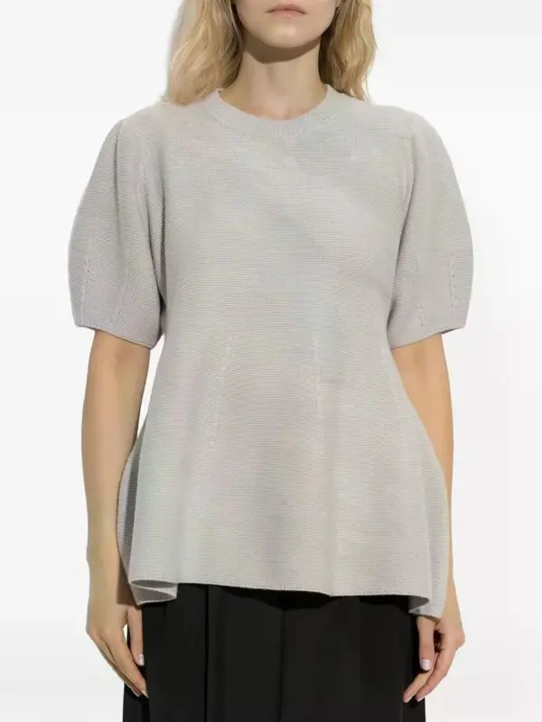LISA YANG Puff-sleeve Knit Top