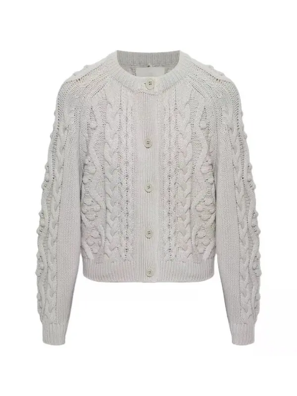 LISA YANG Winroe Cable-knit Cardigan - Grey