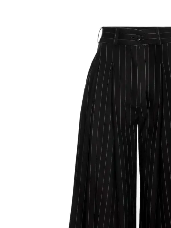 HAMZA Kimi Striped Wide-leg Trousers