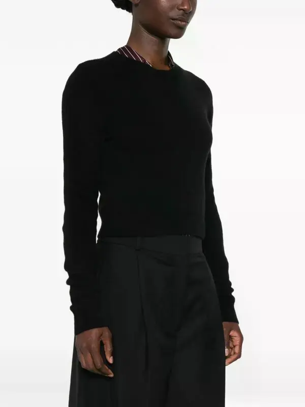 Saint Laurent Crew Neck Long Sleeve Sweater