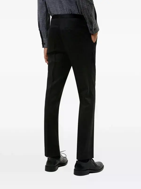 Hugo Satin-waistband Pressed-crease Trousers