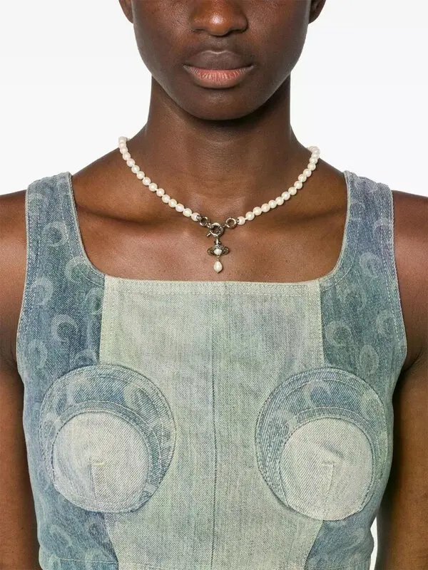 VIVIENNE WESTWOOD Aleksa Orb Pearl Necklace