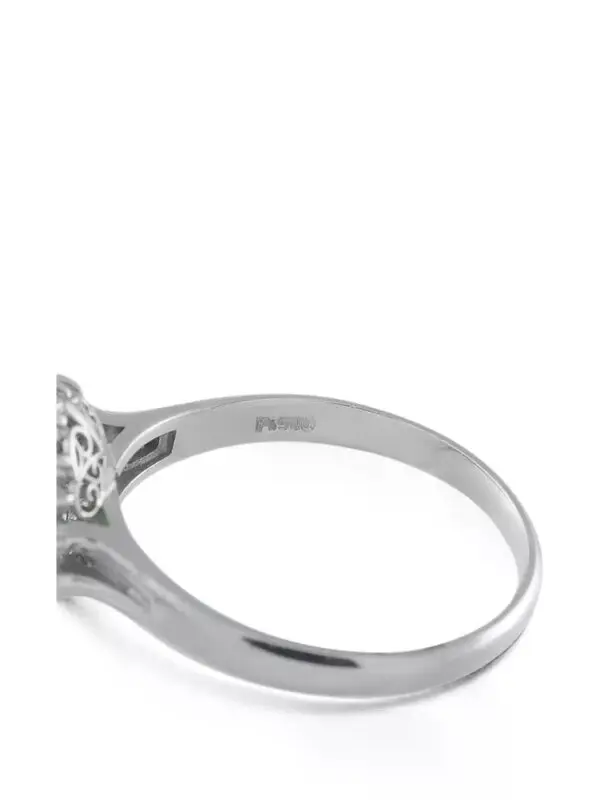 LB EXCLUSIVE Platinum Jadeite And Diamond Ring