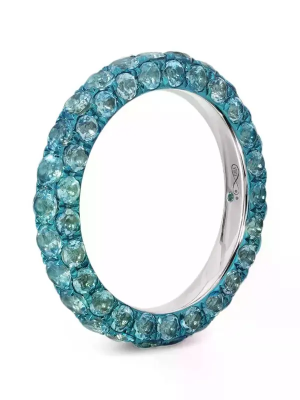 GRAZIELA Topaz 3-sided Ring - Silver