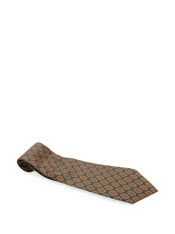 Nina Ricci Printed Silk Neck Tie