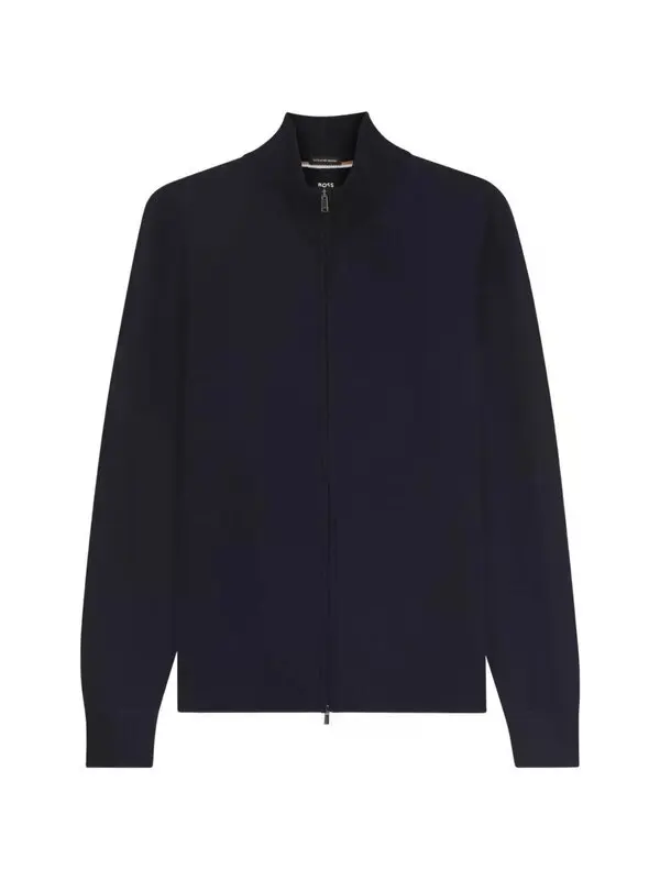 BOSS Zip-up High Neck Sweater