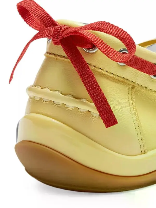 LILI CURIA Mara Leather Boat Shoes