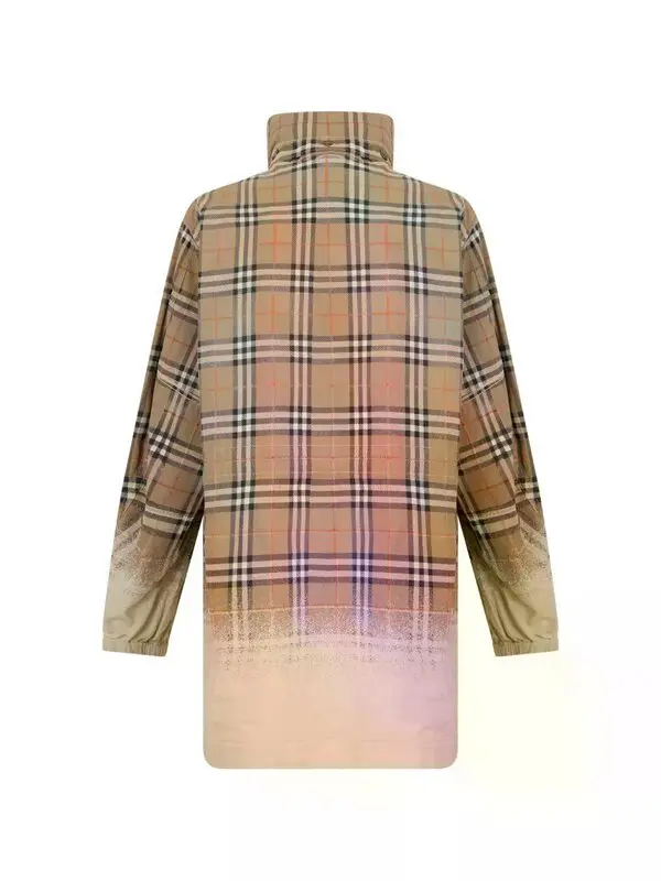 Burberry Gradient Check Tropical Gabardine Parka
