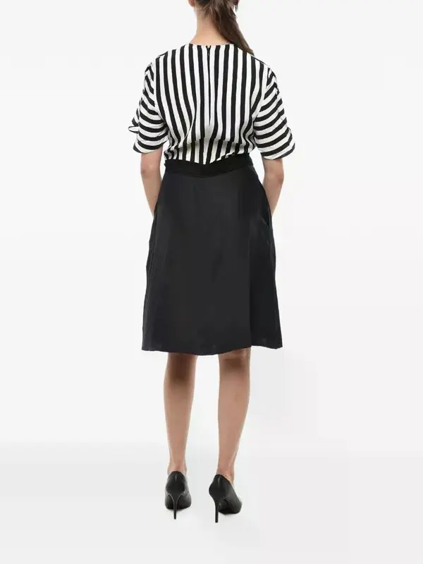 Stella McCartney Striped Short-sleeve Midi Dress
