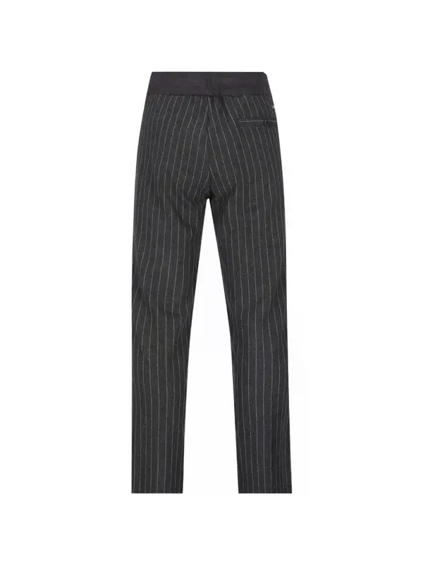 Herno Pinstriped Drawstring Trousers - Grey