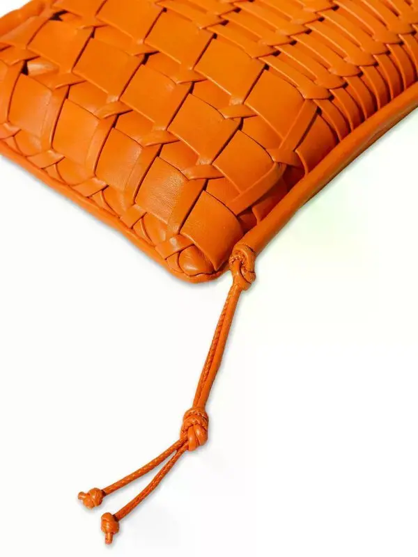 Hereu Trena Woven Pocket Cross Body Bag - Orange