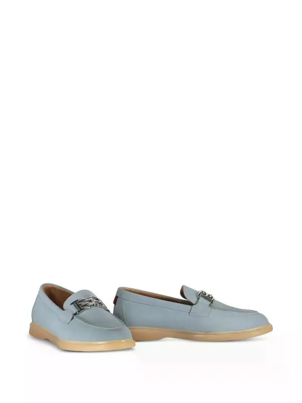 Bally Logo-plaque Leather Loafers