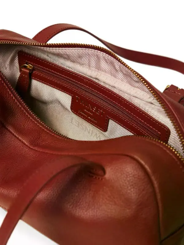 TWINSET Adjustable Leather Bowler Bag