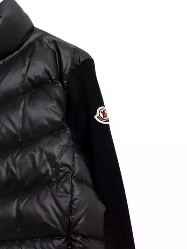 Moncler Quilted Knit-sleeve Jacket