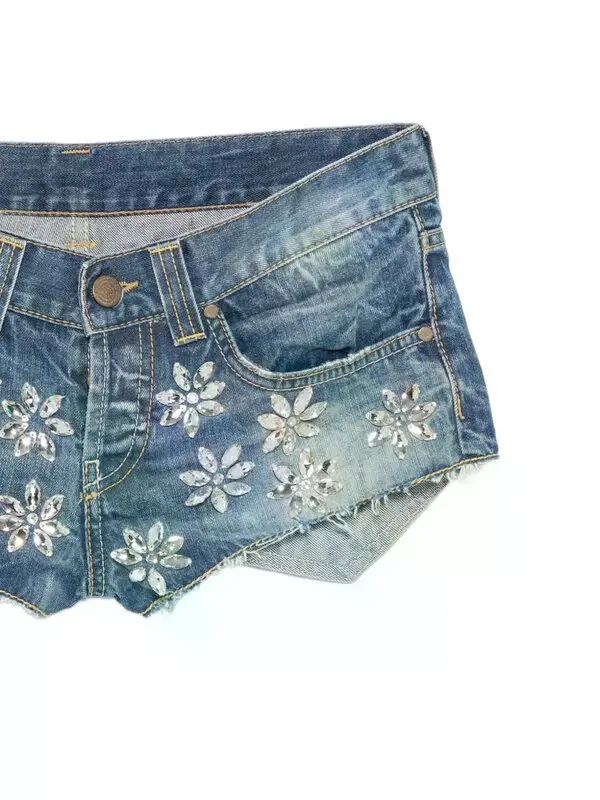 DONDUP Embellished Denim Shorts