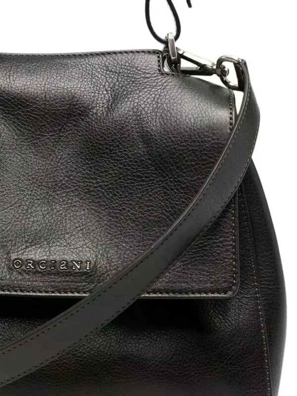 Orciani Sveva Grained Leather Tote Bag - Brown