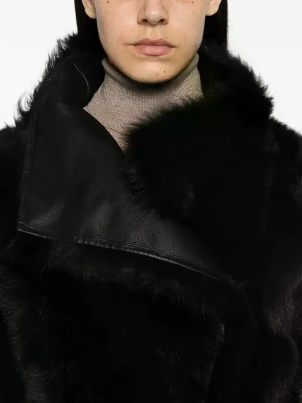 YVES SALOMON Shearling-trimmed Fur Jacket