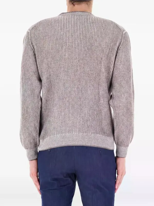 Paul & Shark Ribbed-knit Crew-neck Sweater