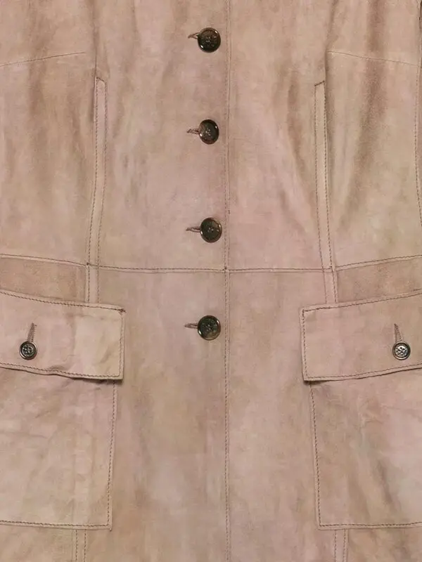 Dolce & Gabbana 2000s Single-breasted Suede Coat