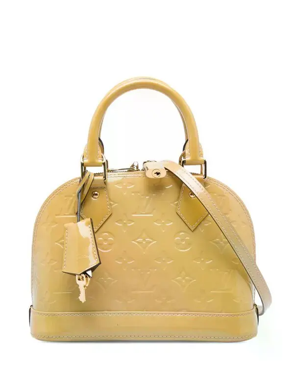 LOUIS VUITTON 2014 Monogram Vernis Alma Bb Satchel