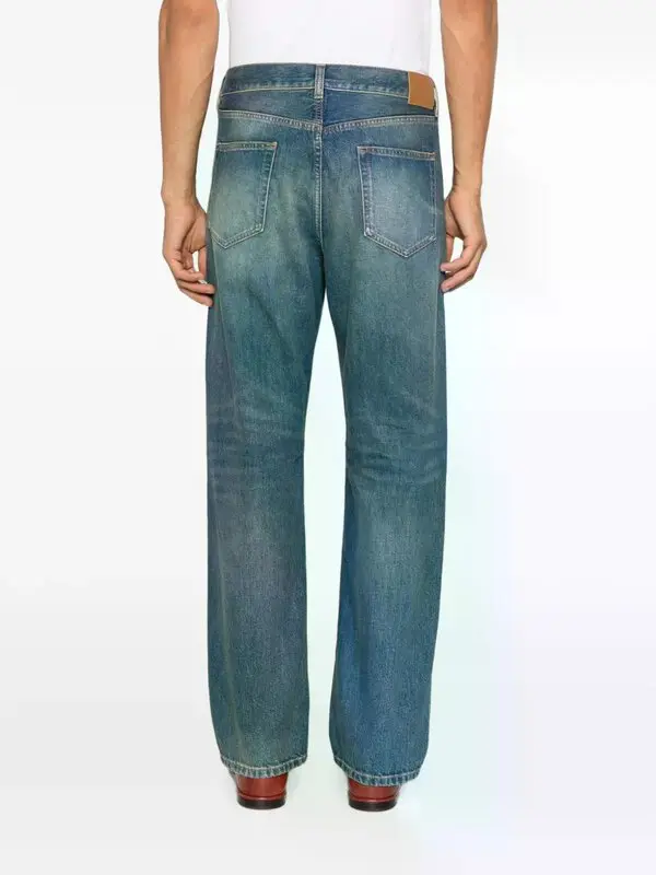 Saint Laurent Belt-loop Faded-effect Jeans