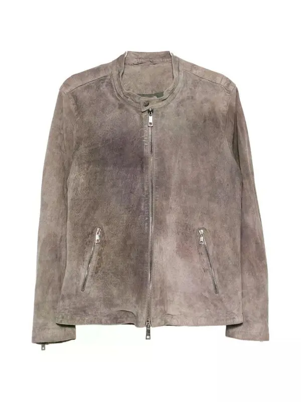 GIORGIO BRATO Zip-up Suede Jacket