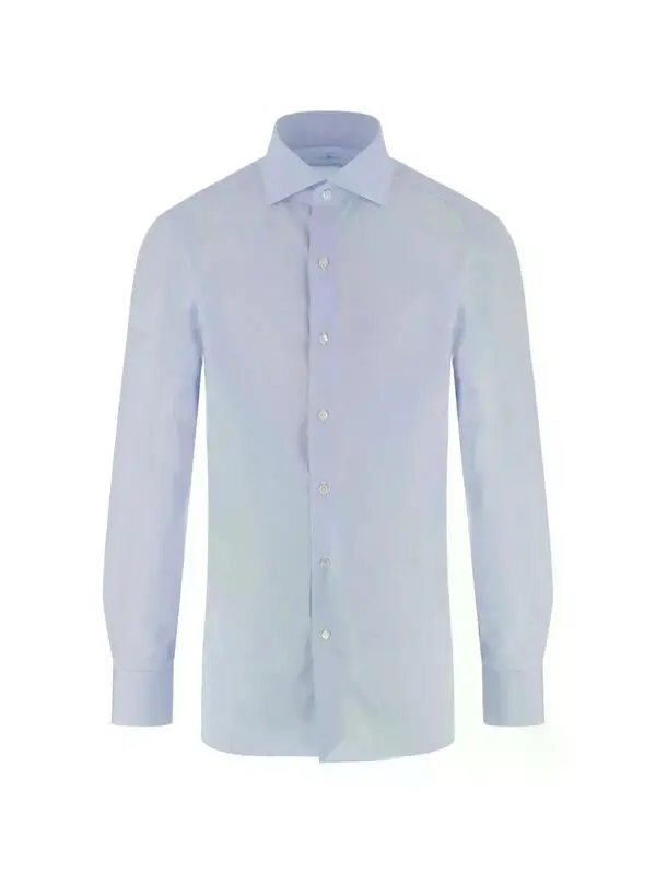 FINAMORE 1925 Buttoned-cuff Curved-hem Shirt