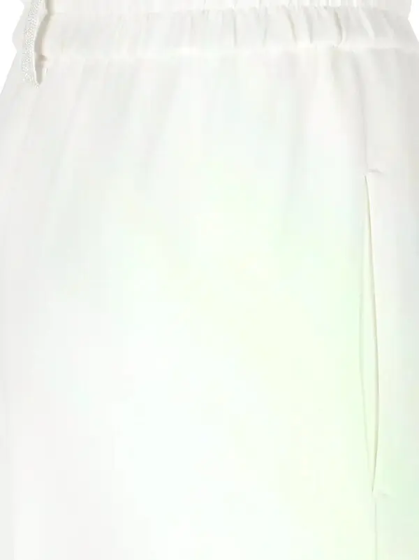 Fabiana Filippi Cady Wide-leg Trousers With Diamante Detailing - White