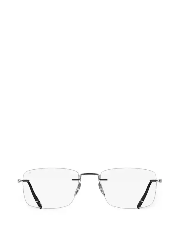 SILHOUETTE Rectangle-frame Glasses - Silver