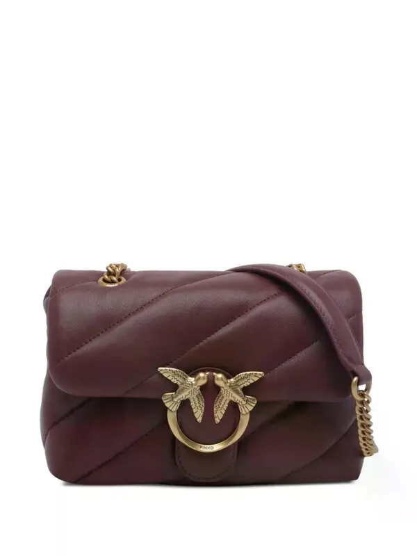 Pinko Mini Love Birds Puffer Shoulder Bag