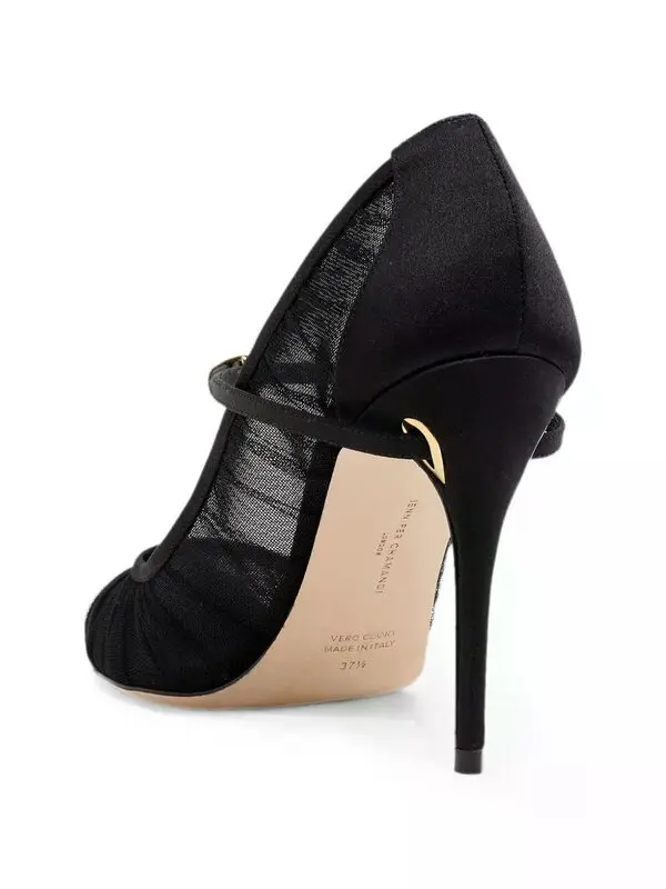 Jennifer Chamandi Lorenzo Mesh-panelled Pumps