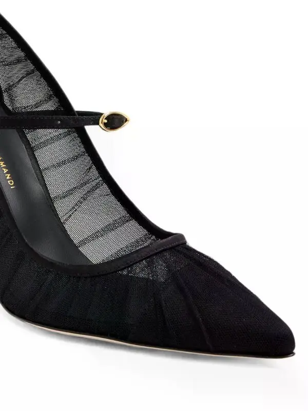 Jennifer Chamandi Lorenzo Mesh-panelled Pumps