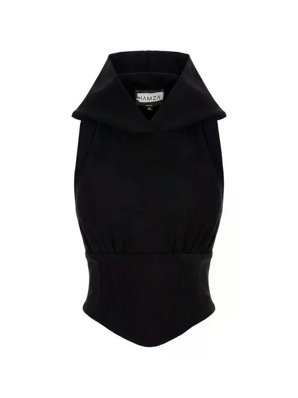 HAMZA Hooded Sleeveless Top