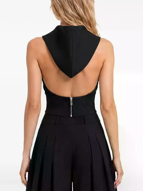 HAMZA Hooded Sleeveless Top