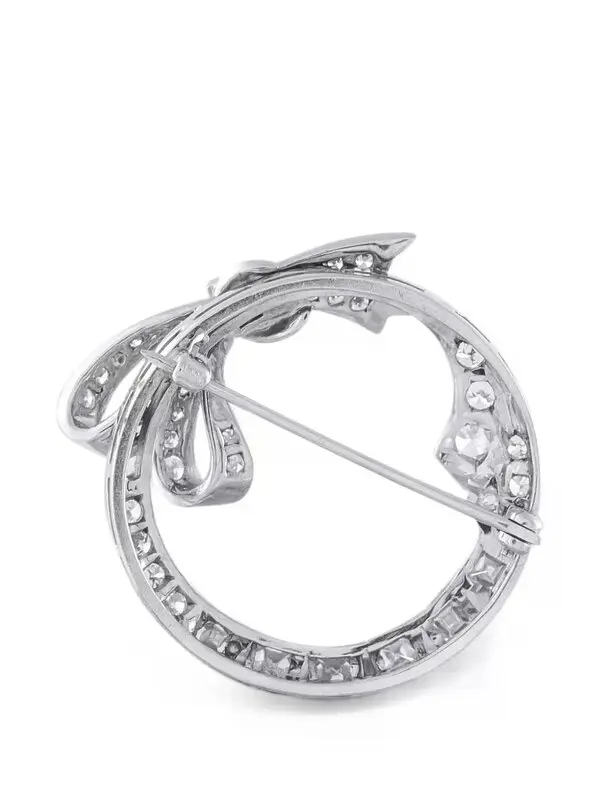 LB EXCLUSIVE Bow-detail Diamond Brooch