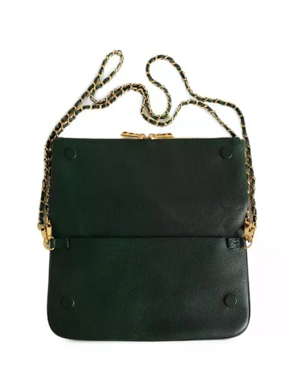 Zadig&Voltaire Grained Leather Rock Clutch With Embellished Wings